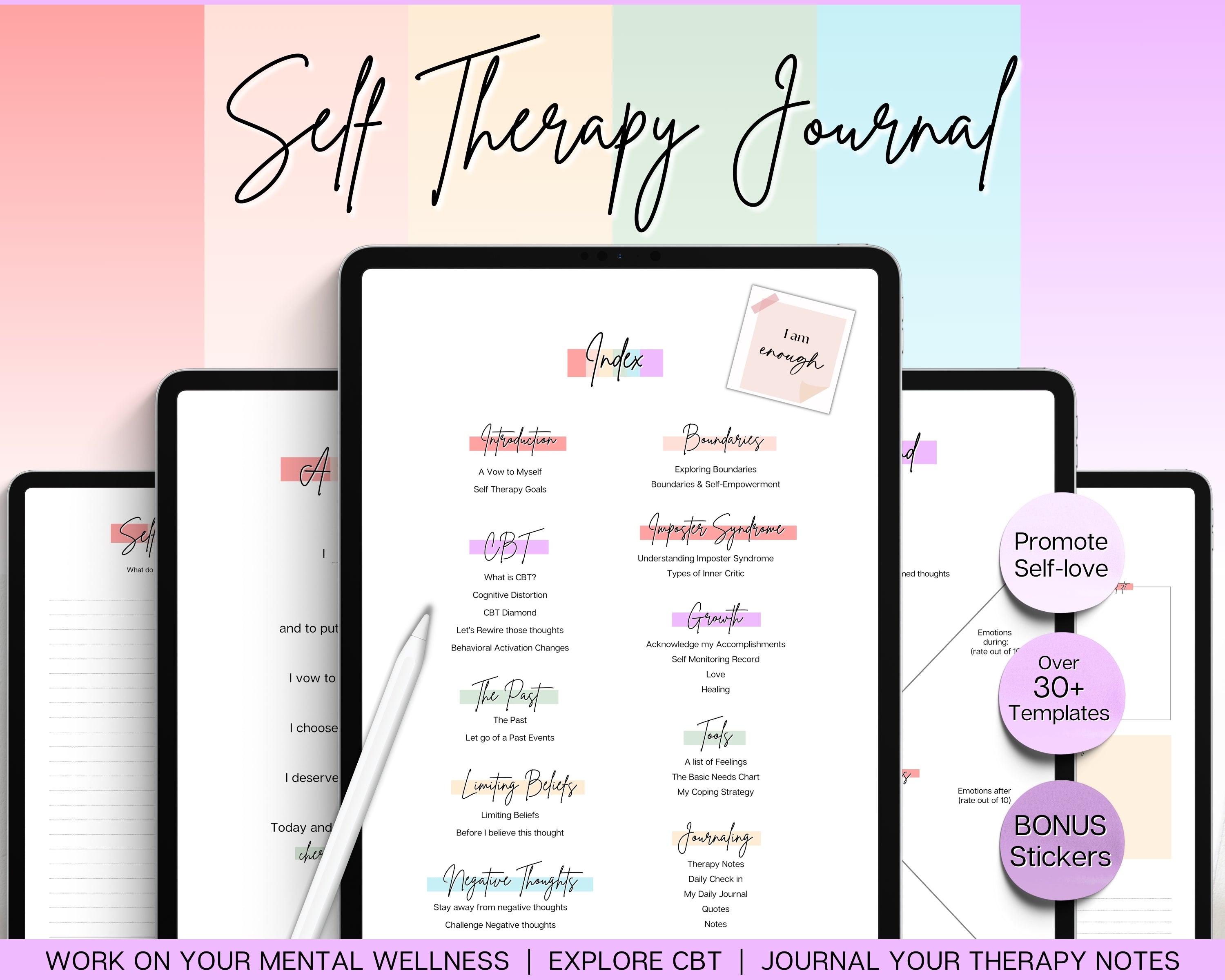 Self Therapy Journal: Your Digital Workbook for iPad & GoodNotes!