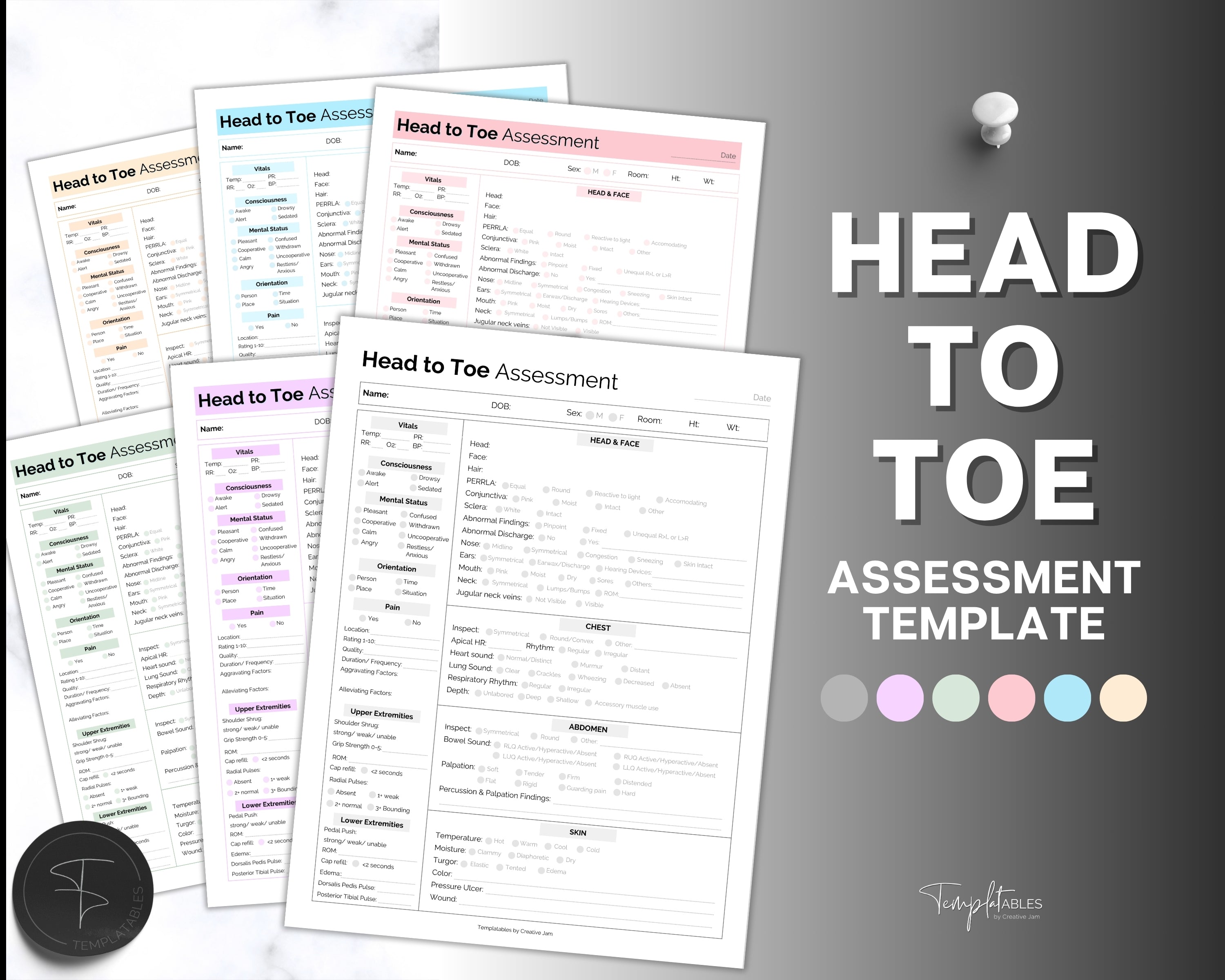 Head to toe Assessment Sheet | Perfect Guide For Nursing Students!