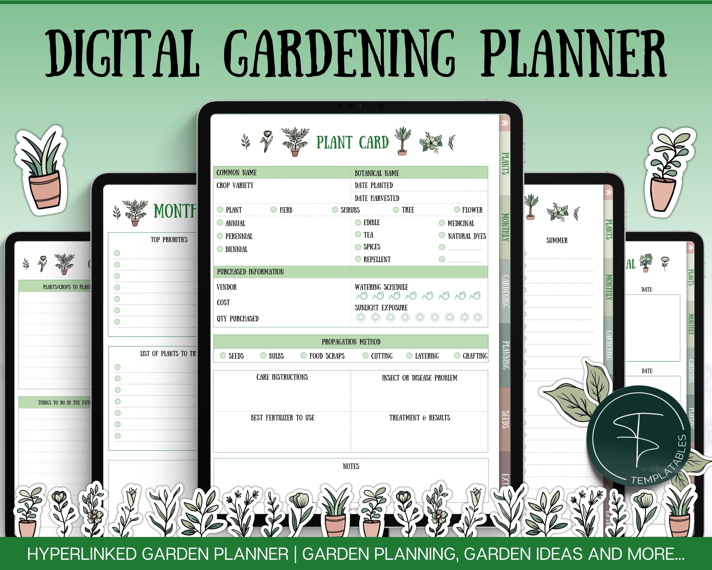 Digital Gardening Planner | Your Ultimate Gardening Tool for 2024!