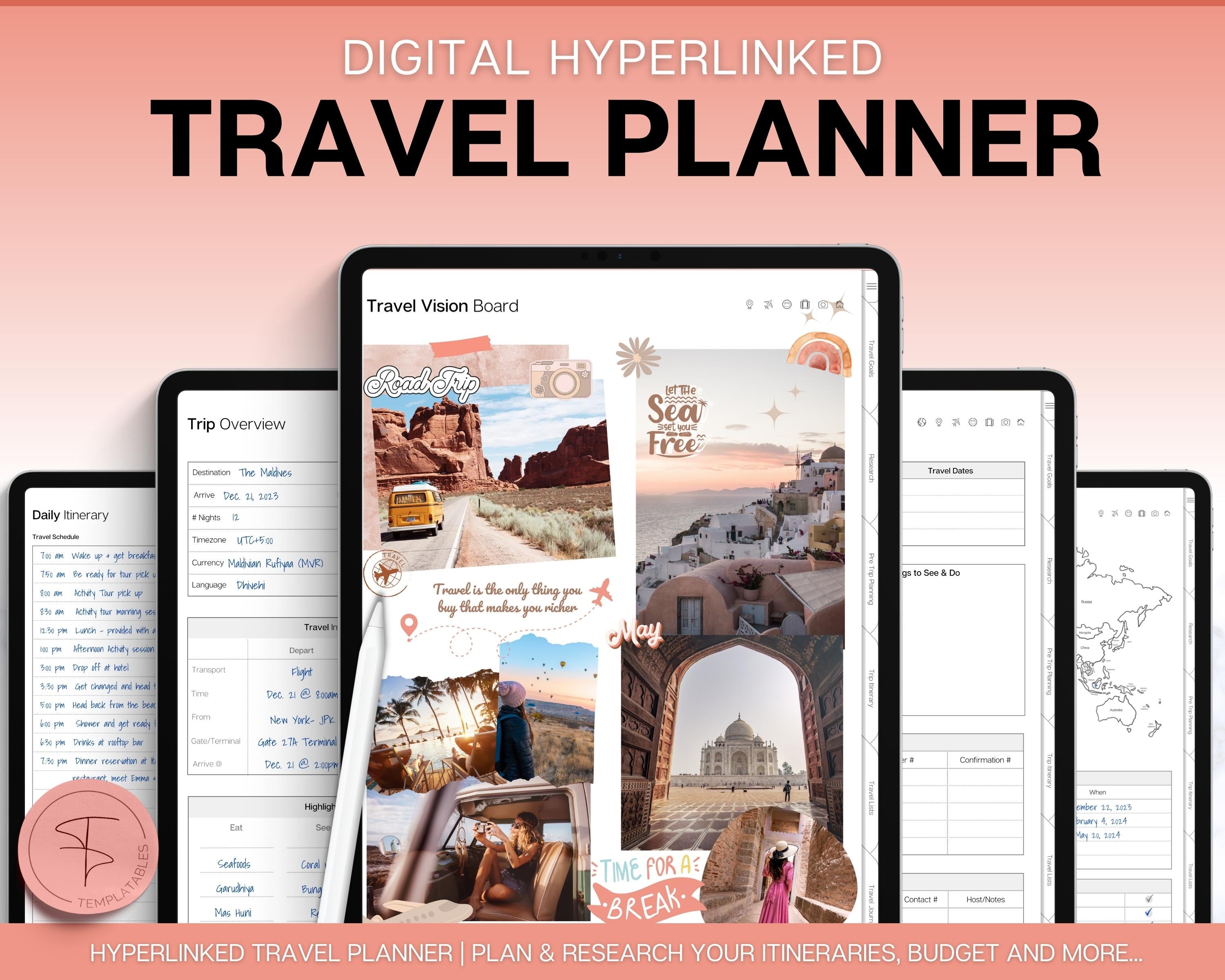 Digital Travel Planners: Travel Itineraries, Packing Lists & More