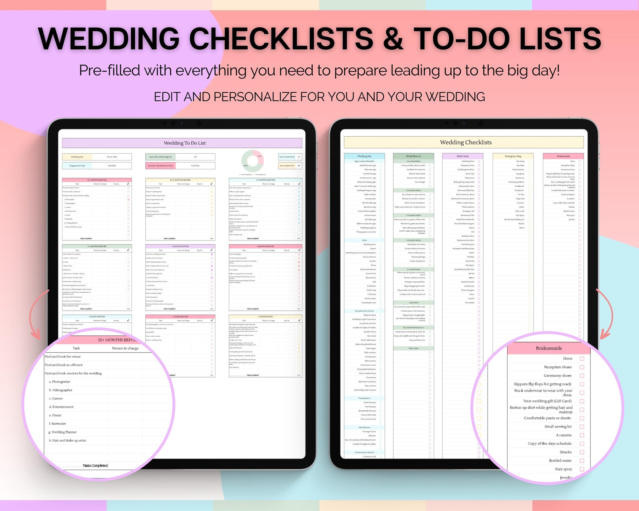 Wedding Task List Excel Template