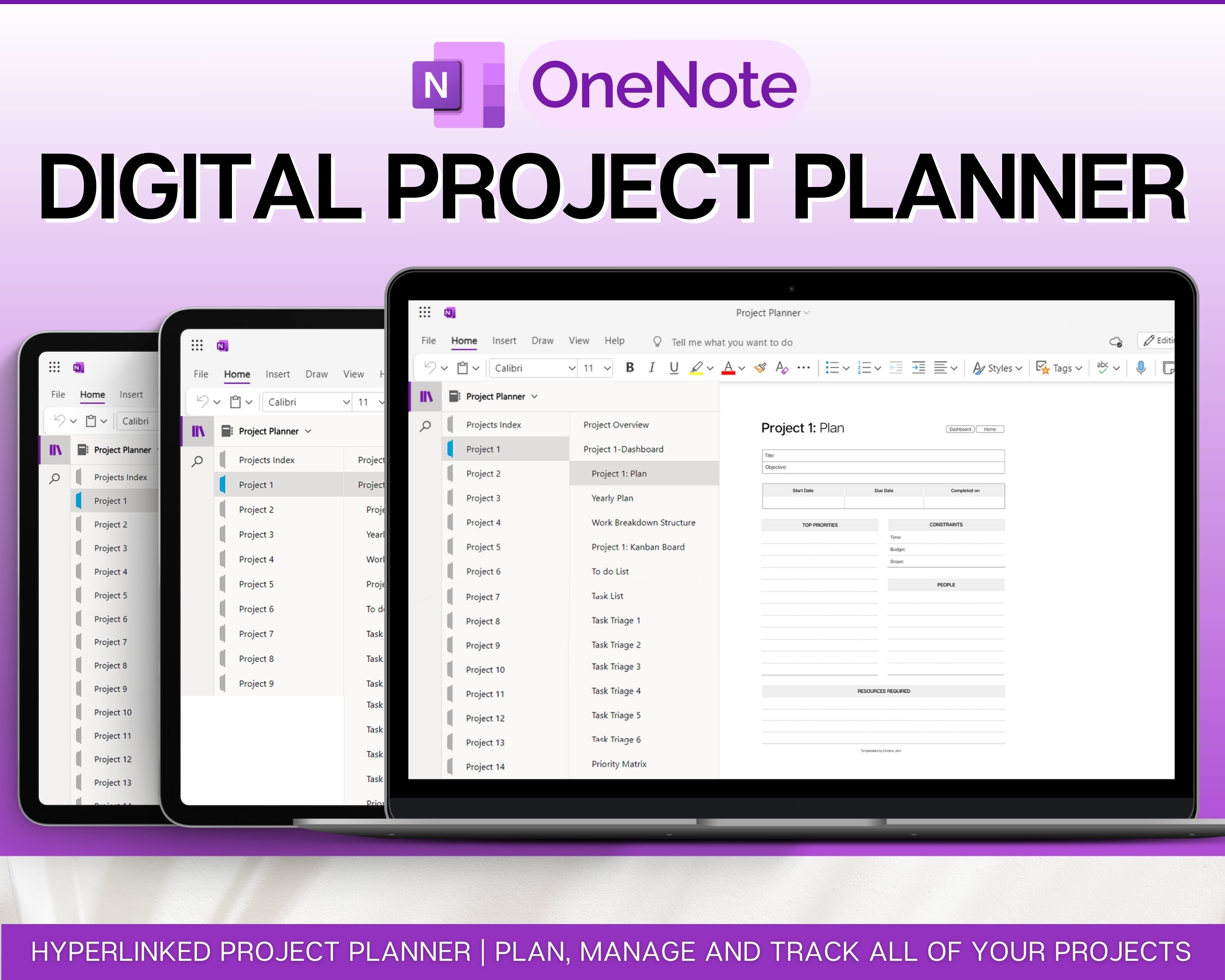 OneNote Project Planner - Efficient Way of Managing OneNote Projects!
