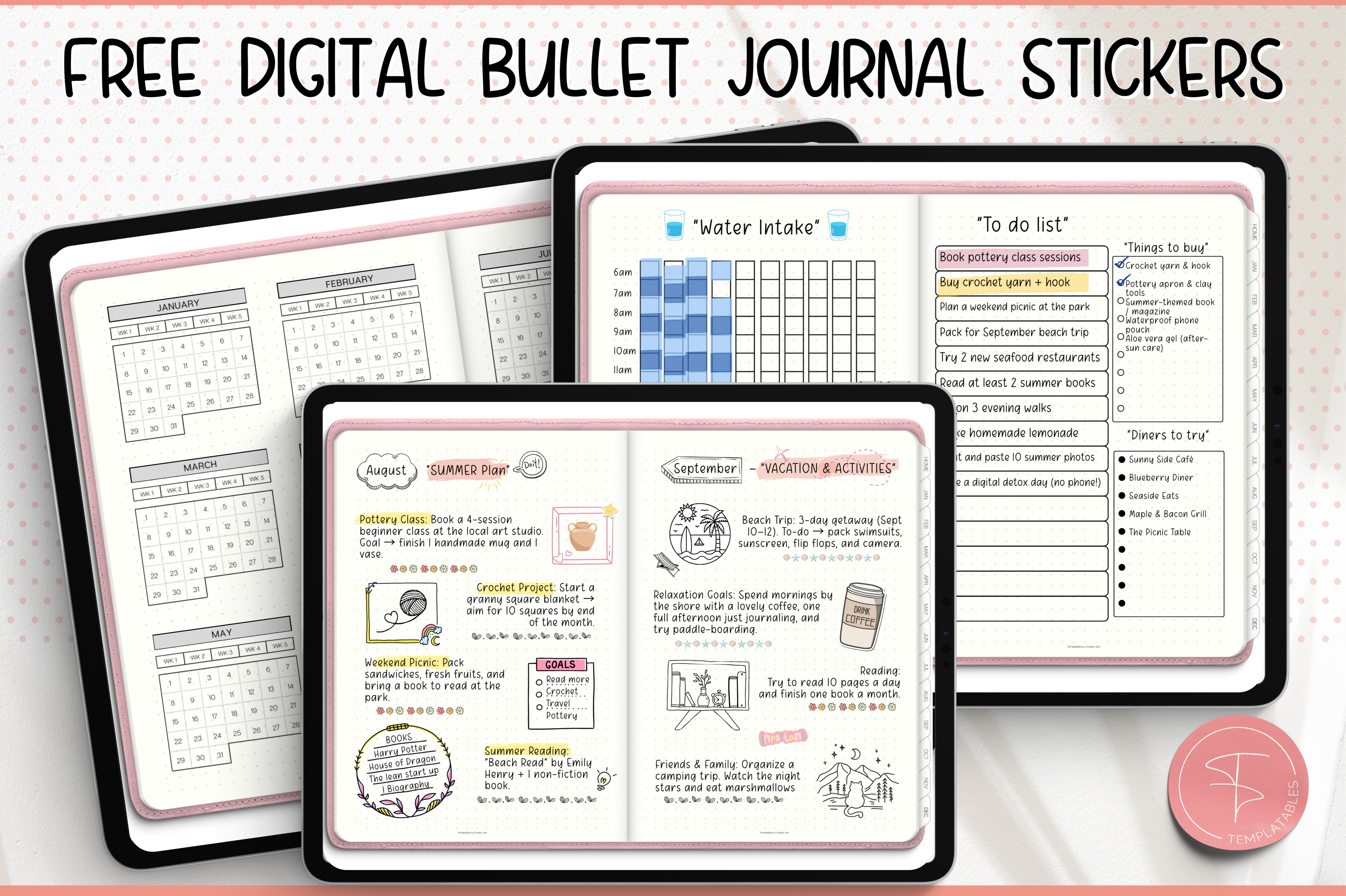 FREE Digital Bullet Journaling Stickers