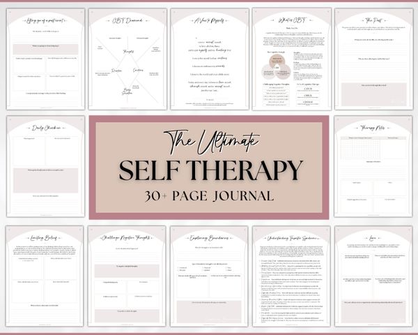 Self-Therapy Journal: 30+ Pages, Guided Prompts, Printable Worksheets!