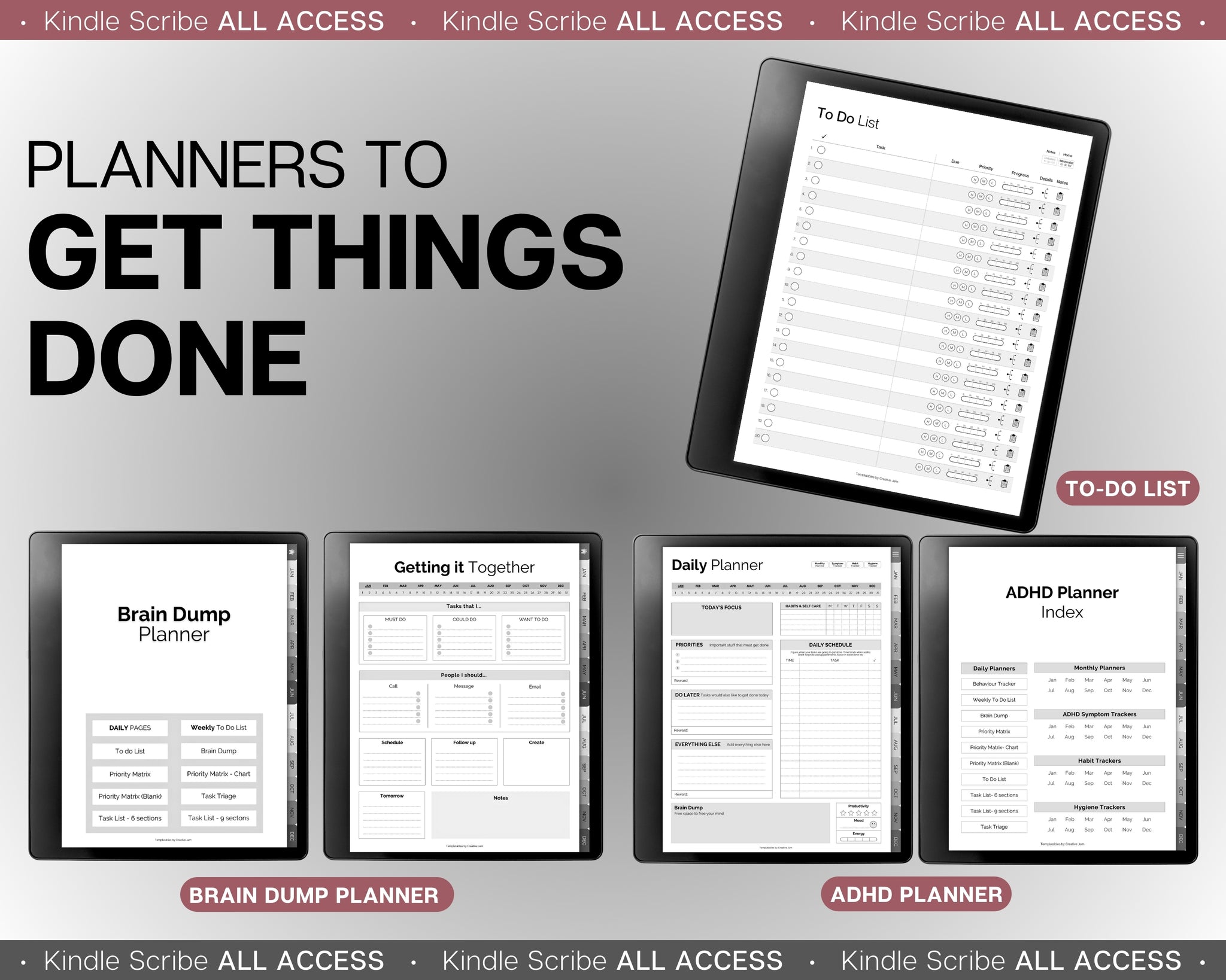 Kindle Scribe Templates Bundle | The Ultimate ALL ACCESS Kindle Bundle!