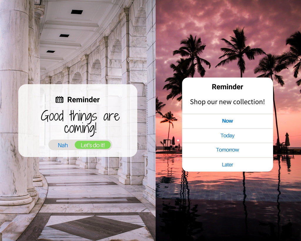 15 Blank iPhone Reminder PNG Stickers | Instagram Story Stickers