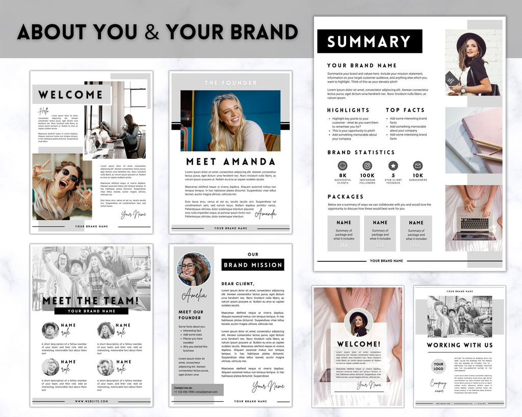 35 Editable Line Sheet Template Bundle | Pricing & Services Guide