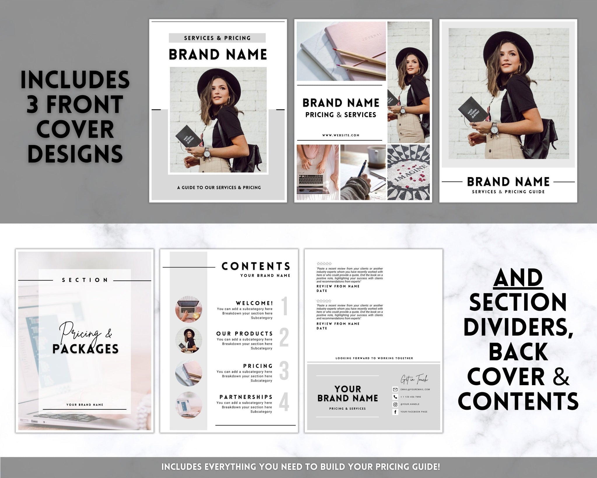35 Editable Line Sheet Template Bundle | Pricing & Services Guide