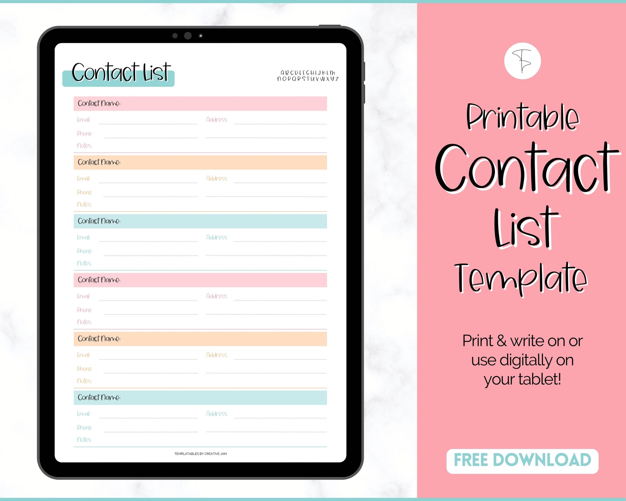 Contact Book Template