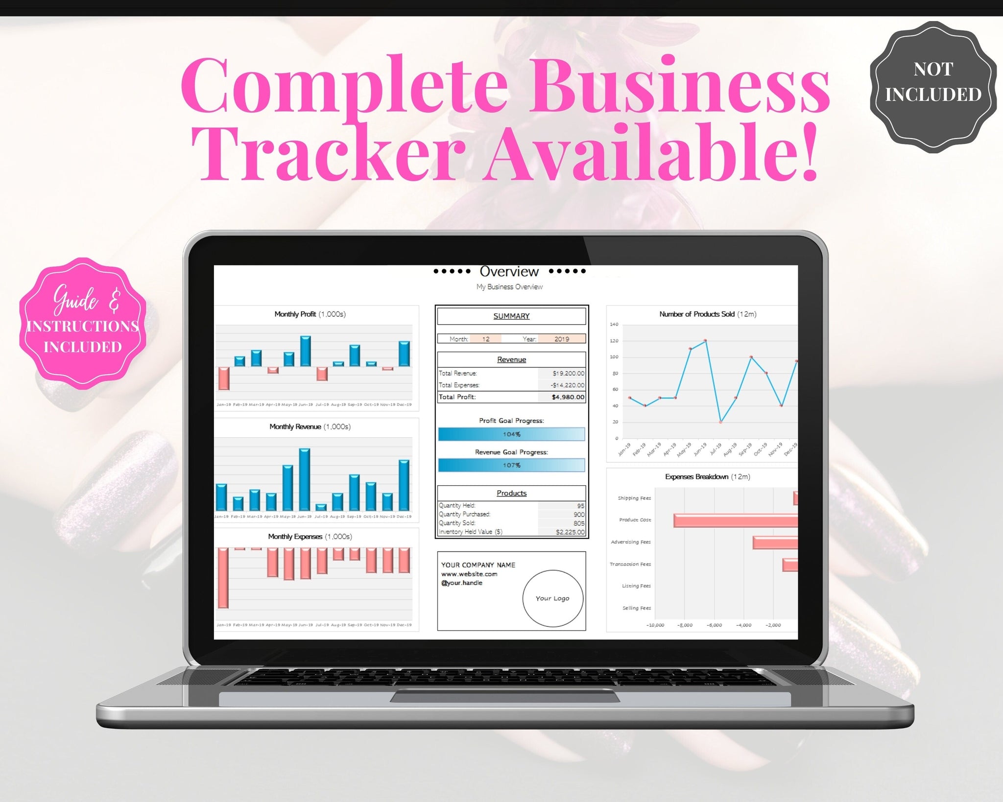COLOR STREET Invoice Template | Color Street Order Form | Excel