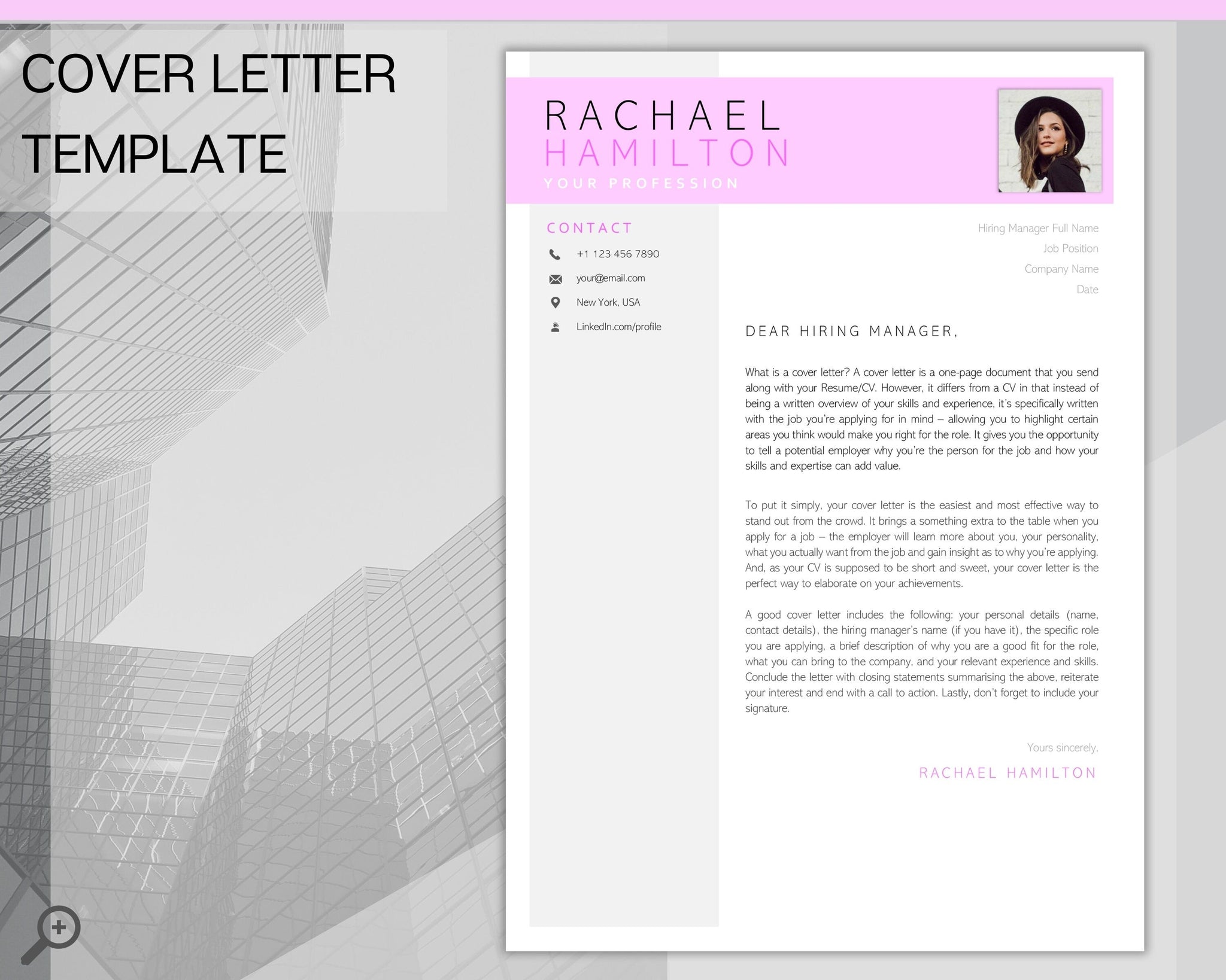 Professional Resume CV Template | Microsoft Word | Style 25