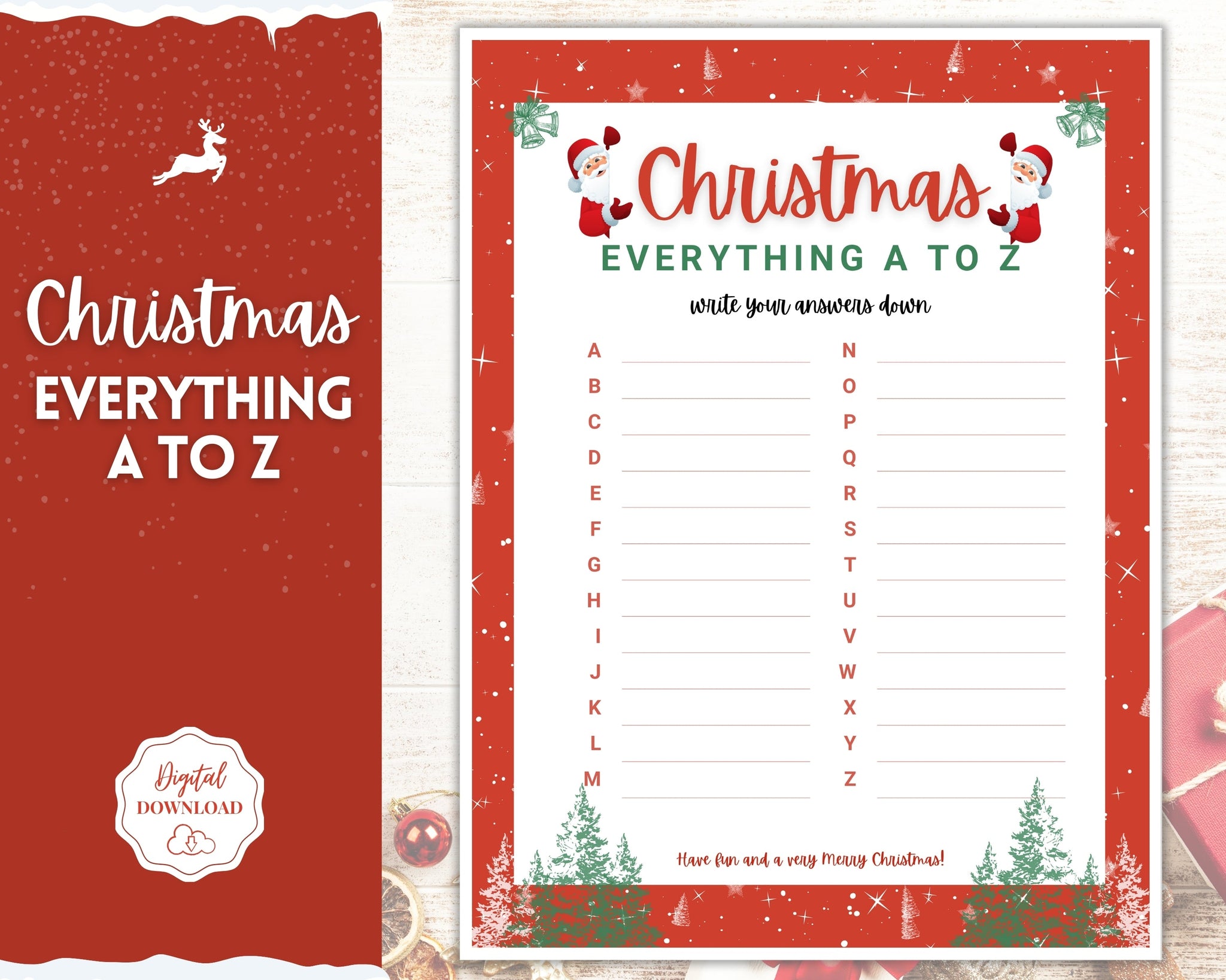 Christmas Party Printables Printable Christmas Party Games