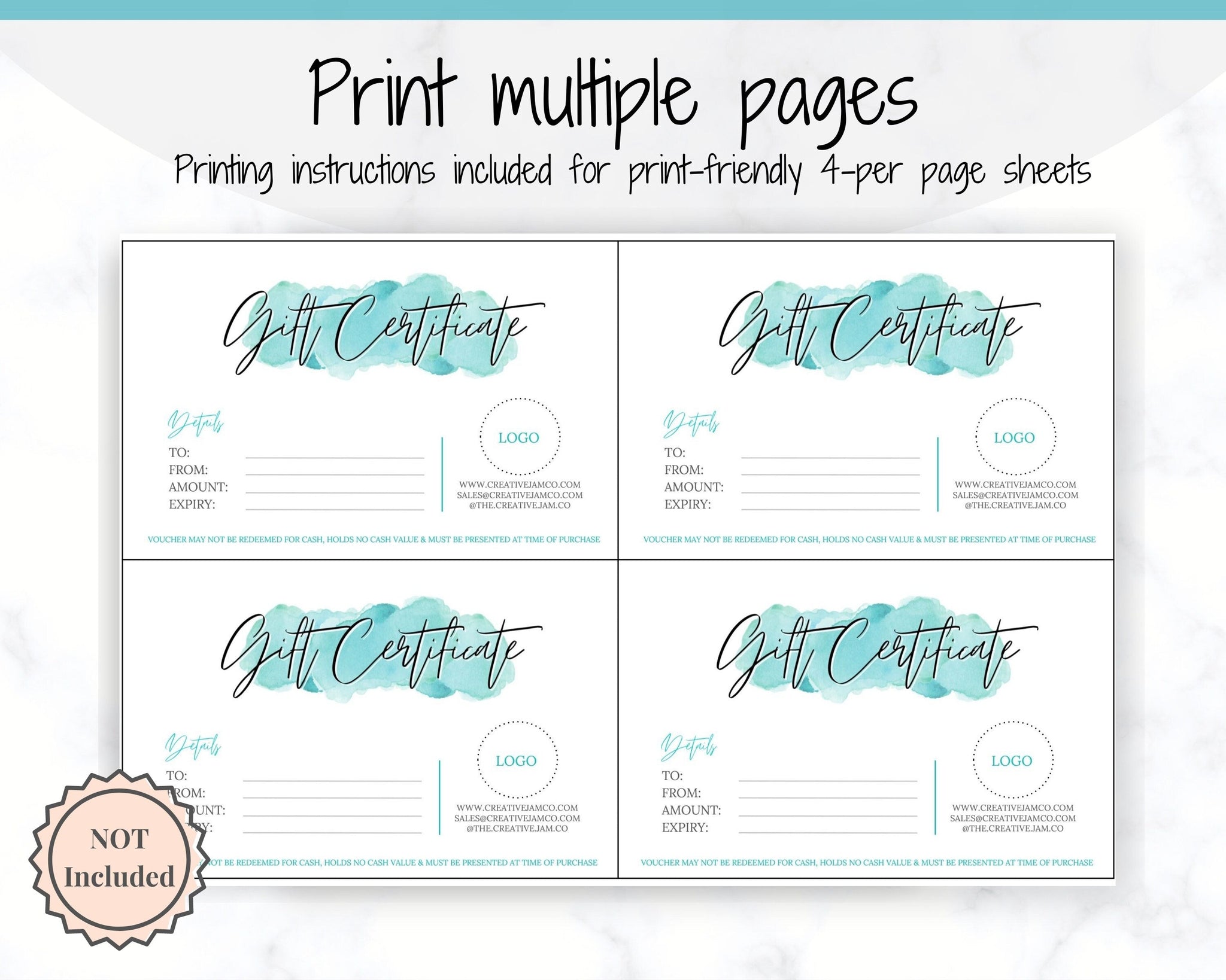 multiple gift voucher