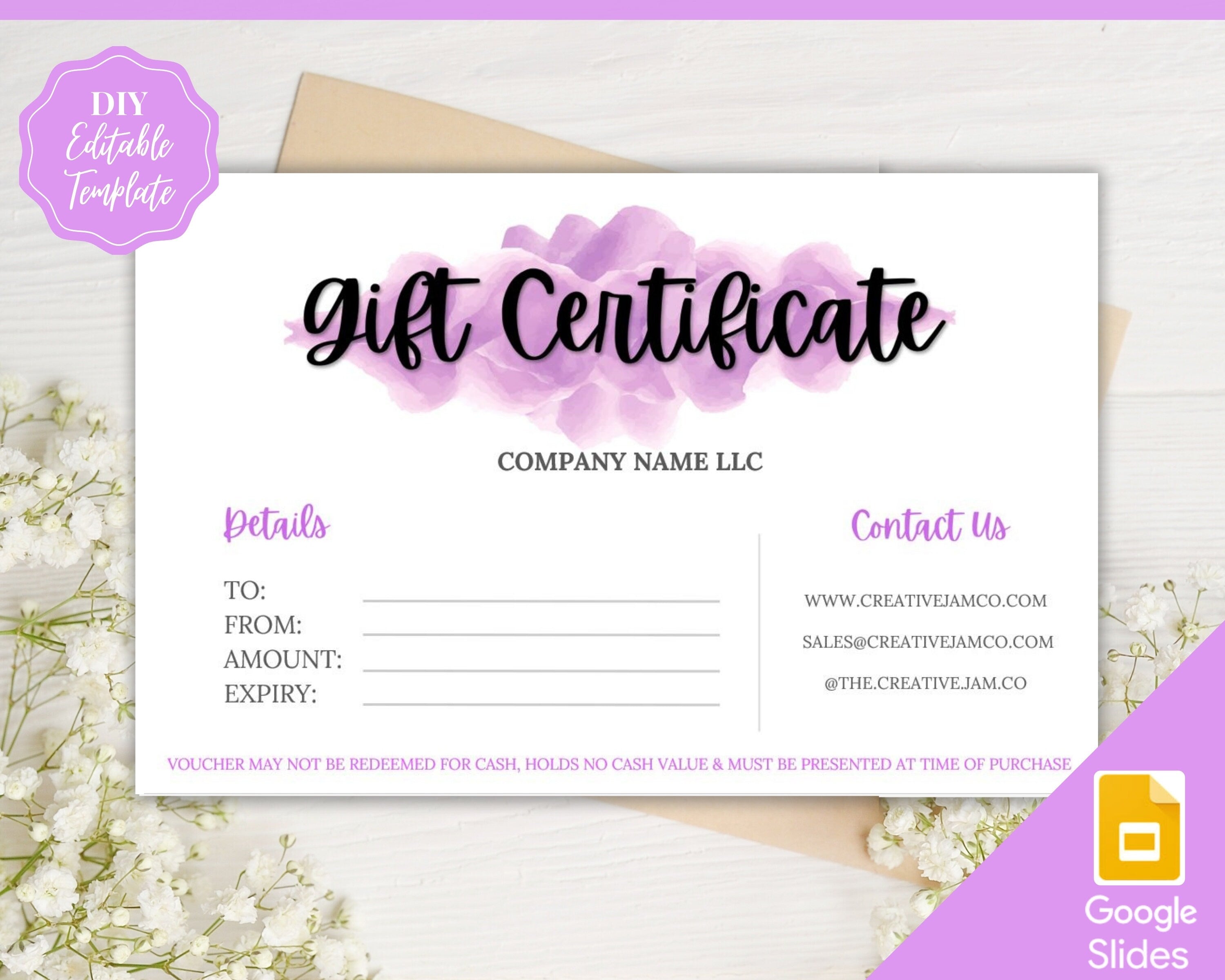 Gift Certificate Template | Customize your own Coupons & Gift Vouchers