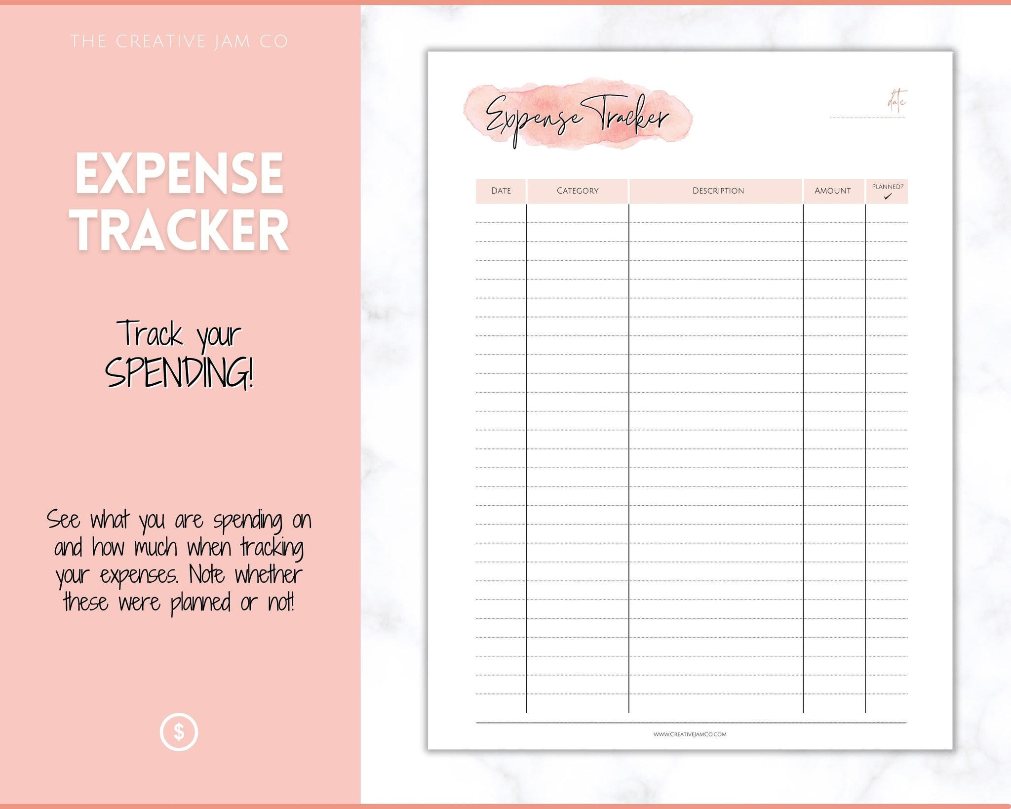 Income, Expenses, Savings & Bill Tracker Template Bundle