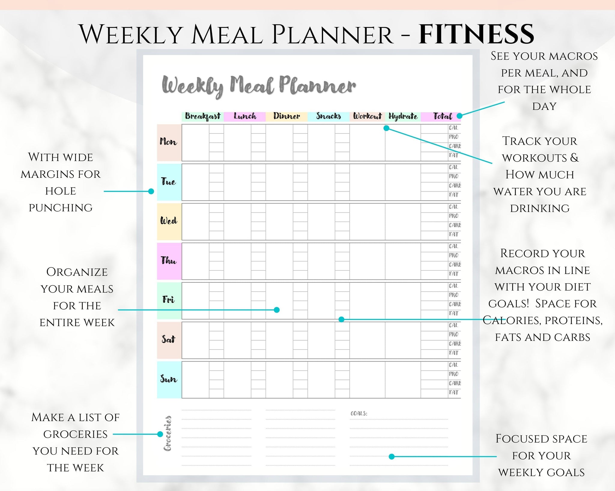 diet and exercise diary