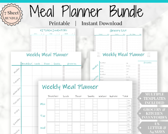 Meal Planner Calendar