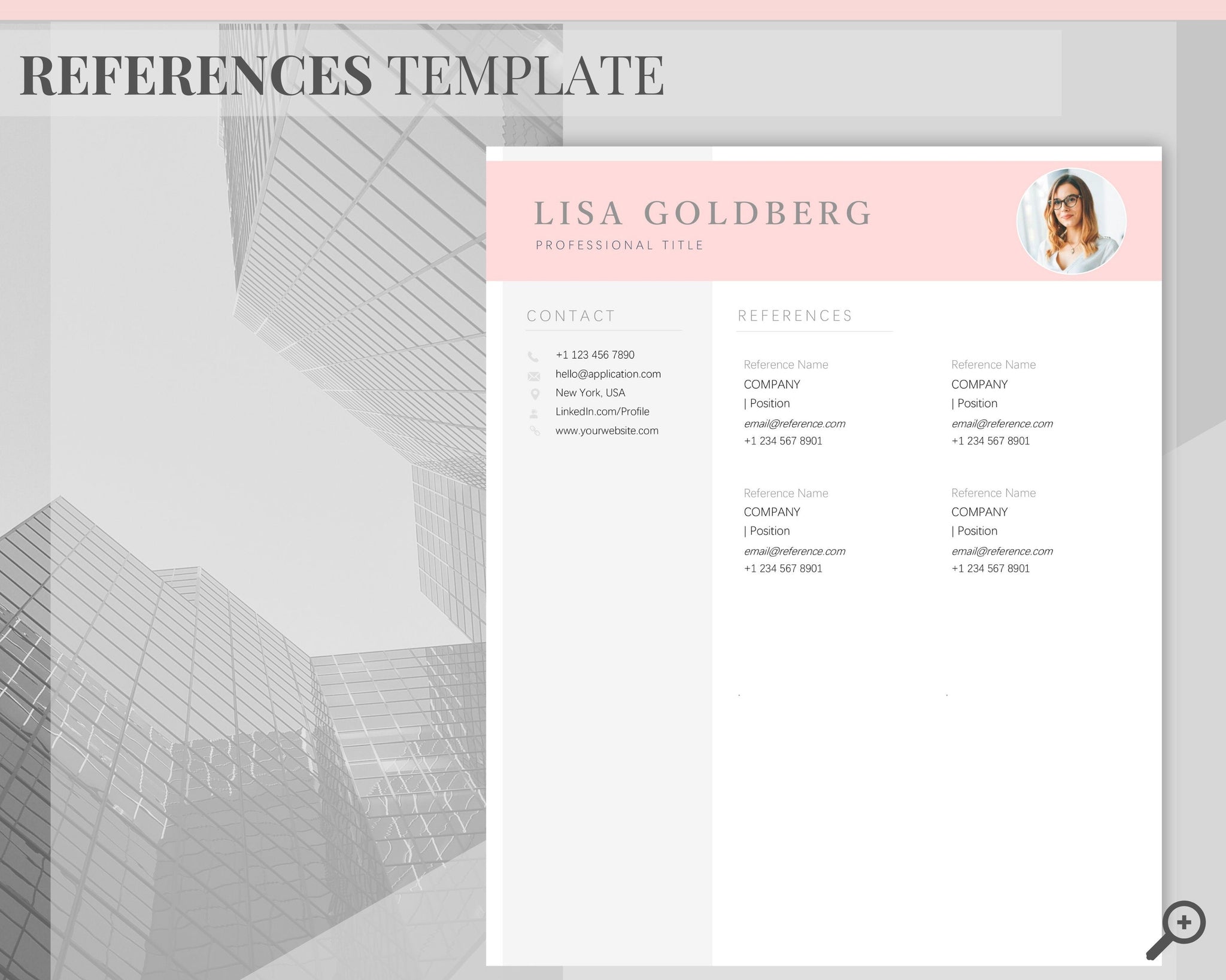 Professional Resume CV Template | Microsoft Word | Style 2