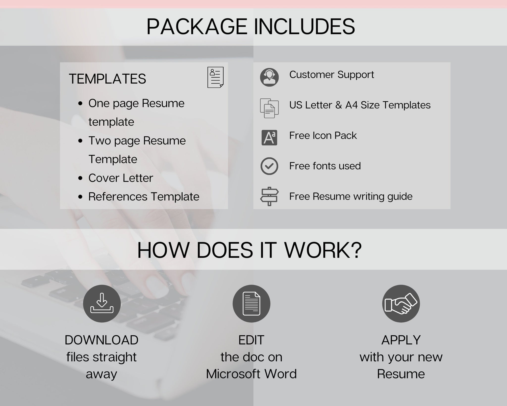 Professional Resume CV Template | Microsoft Word | Style 2