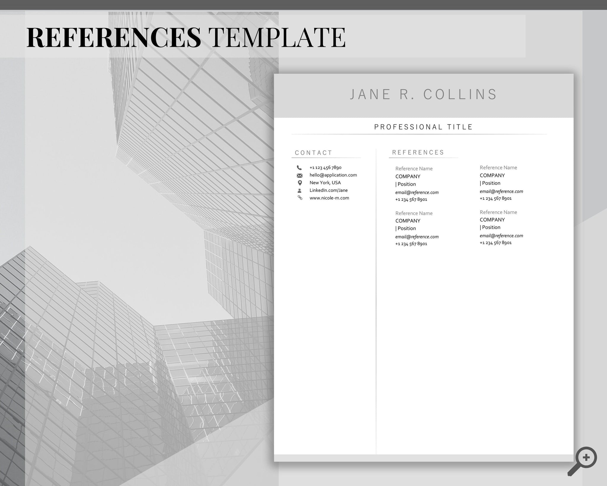 Professional Resume CV Template | Microsoft Word | Style 5