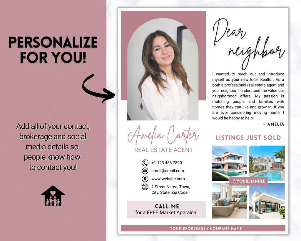 New Agent Introduction Letter | Real Estate Marketing Template