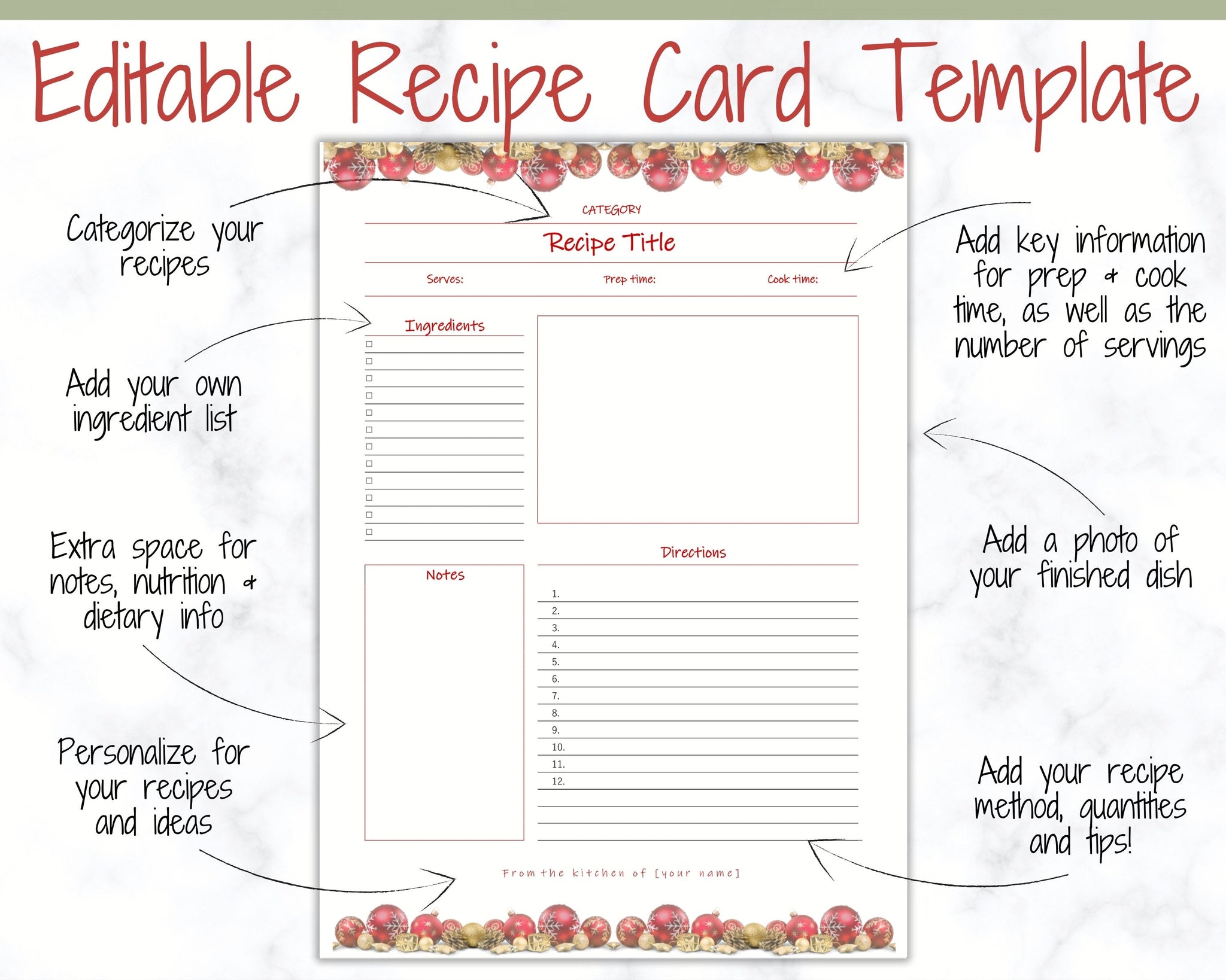 Printable Recipe Borders Free Printable Recipe Cards And Pages