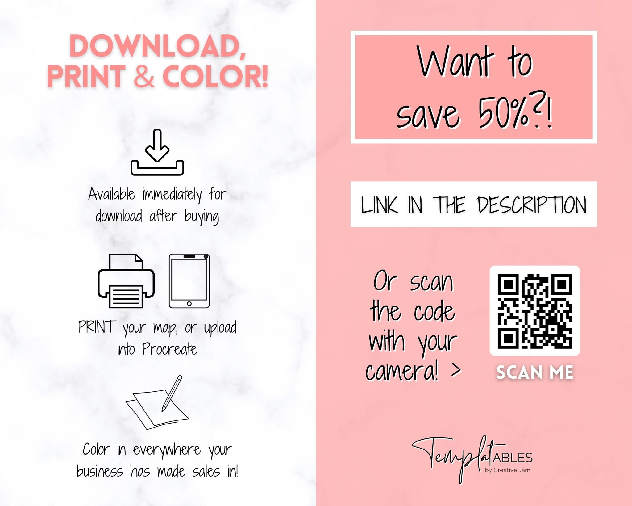 UK Sales Map, EDITABLE Postcode Business Order Tracker, Color In