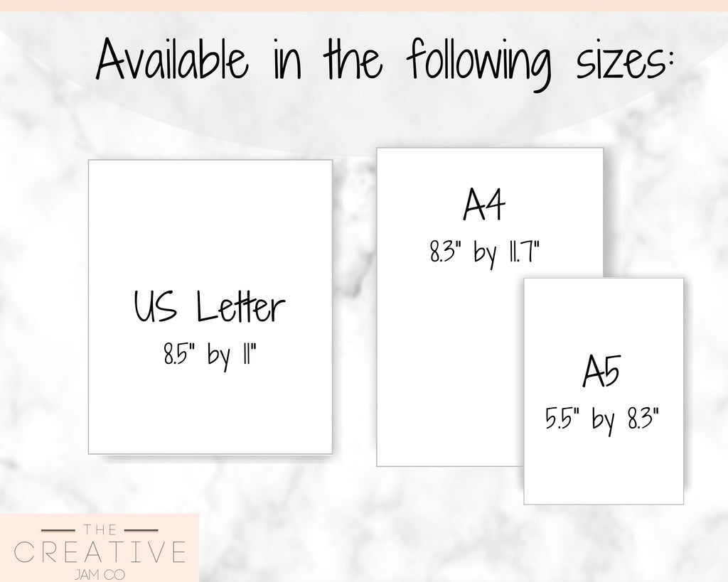 Shopping Gift Wishlist Printable Tracker Insert, Birthdays & Christmas