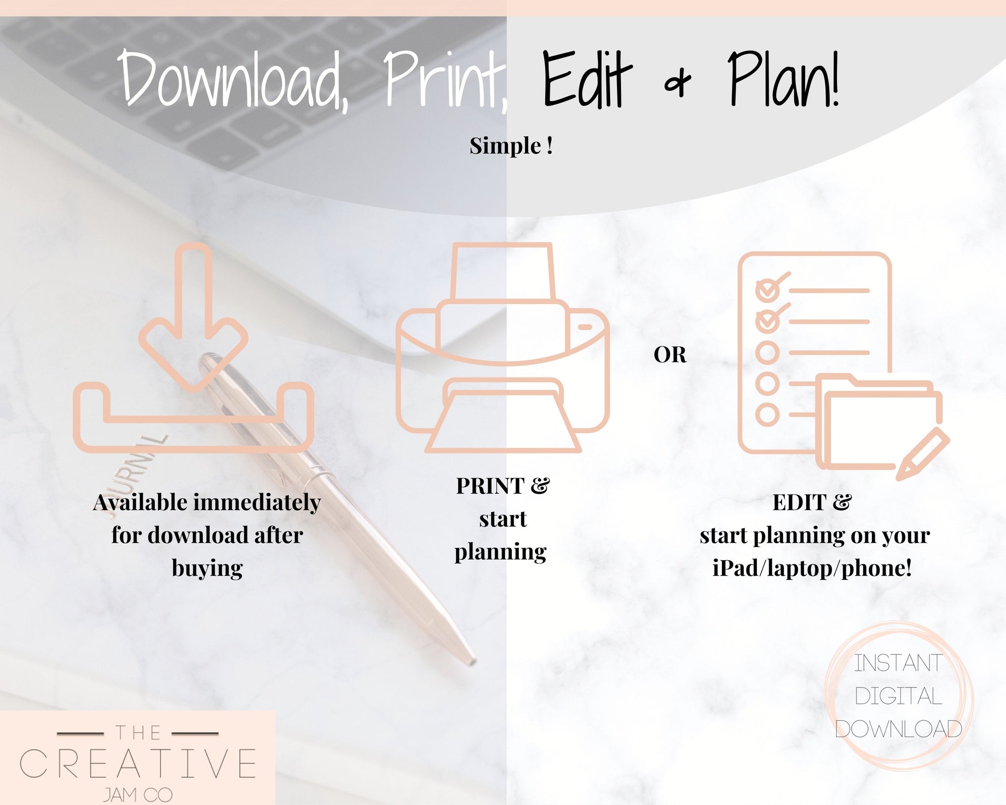 Shopping Gift Wishlist Printable Tracker Insert, Birthdays & Christmas
